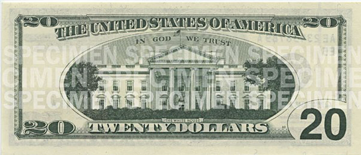 20 Dollar Bill Template